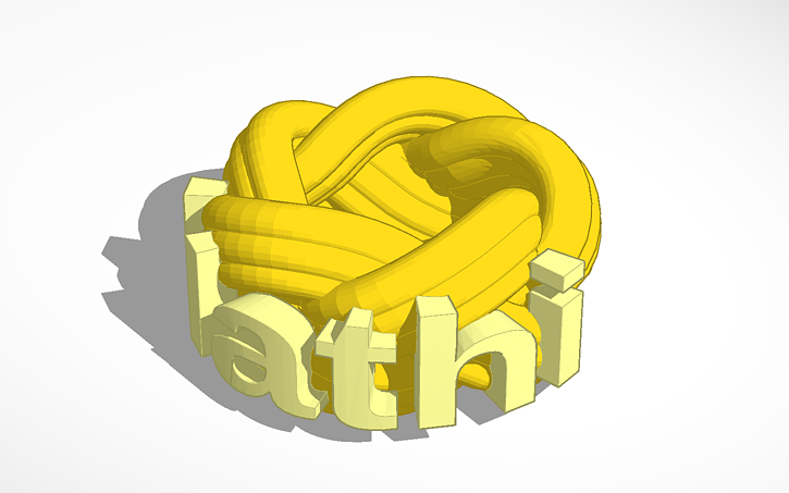 3D design Hathi woggle - Tinkercad