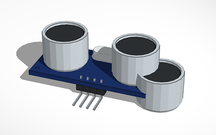 3D design HC-SR04 Ultrasonic Sensor - Tinkercad