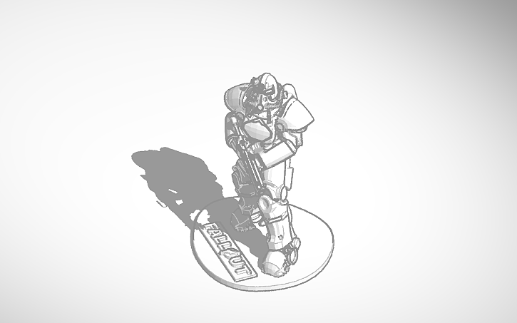 3D design Power Armour Fallout 1 - Tinkercad