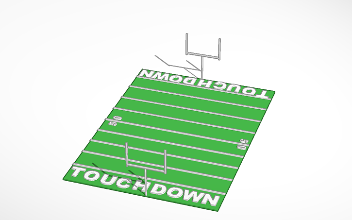 3D design Football field - Tinkercad