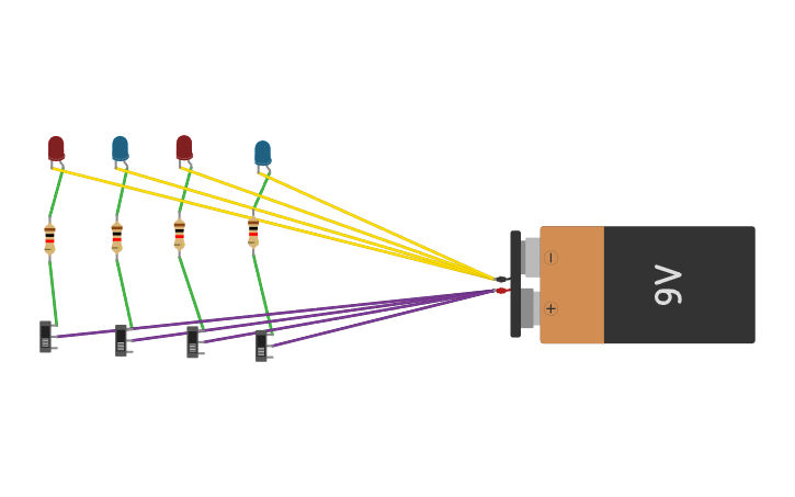 Circuit design LOGIC GATES - Tinkercad