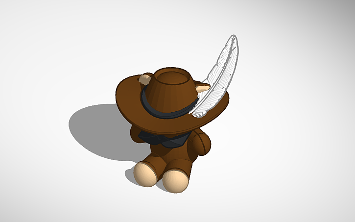 3D design bear fawks - Tinkercad