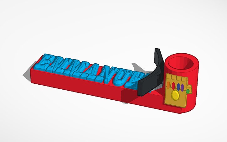 3D design pencil holder - Tinkercad