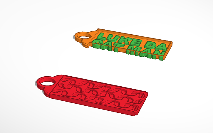 3D design Key Rings - Tinkercad