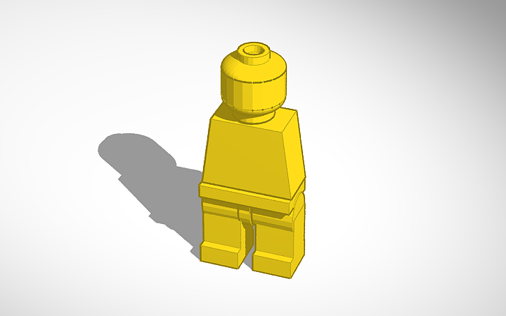 3D design lego person - Tinkercad