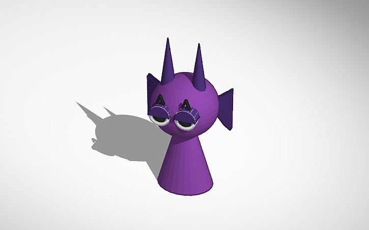 3D design sprunki durple - Tinkercad