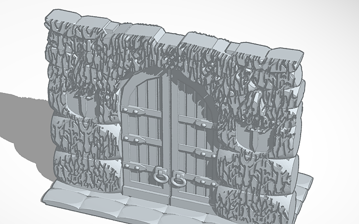 3D design RoSD Porte monumentale texture - Tinkercad