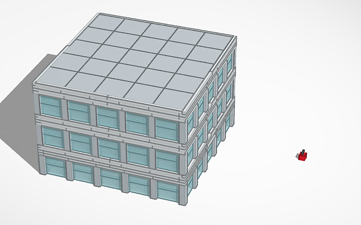 3D design The erupting building. - Tinkercad