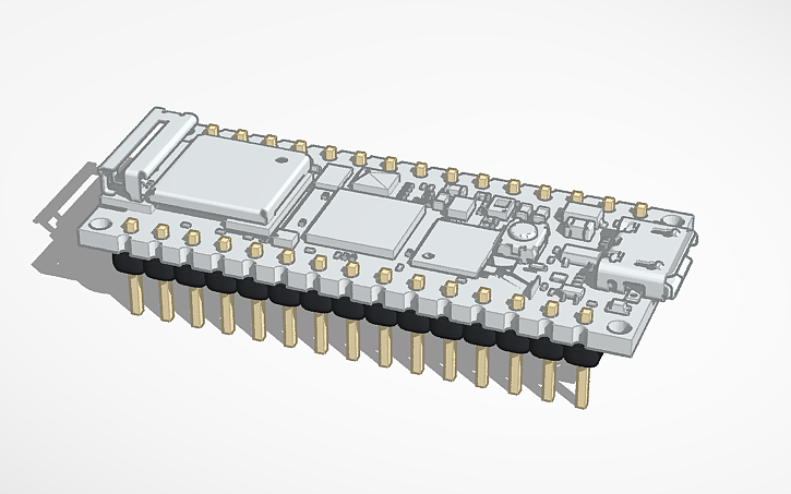 3D design Arduino: Nano RP2040 Connect (ABX00053) - Tinkercad