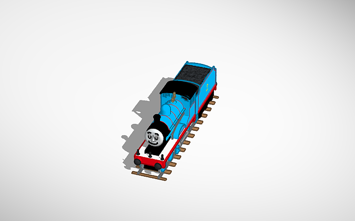 3D design Hybrid Series Edward The Wise Blue Engine. - Tinkercad