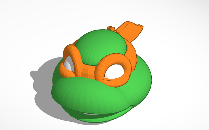 3D design Ninja Turtle - Michelangelo - Tinkercad