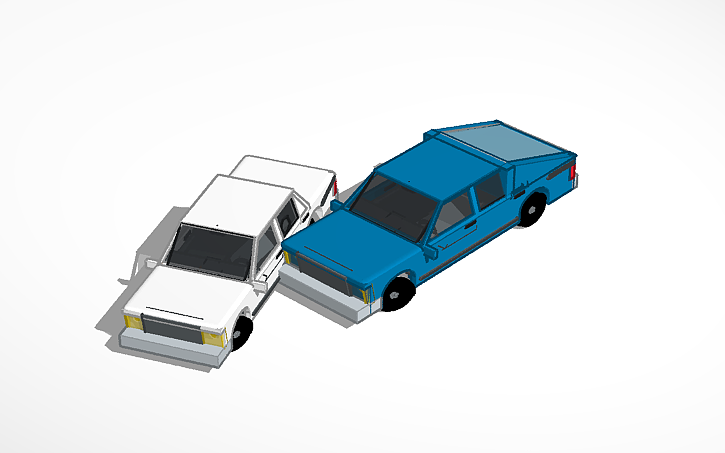 3D design Car Accident - Tinkercad