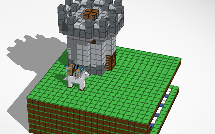 3D design Copy of Copy of Castles (Minecraft Castle) - Tinkercad