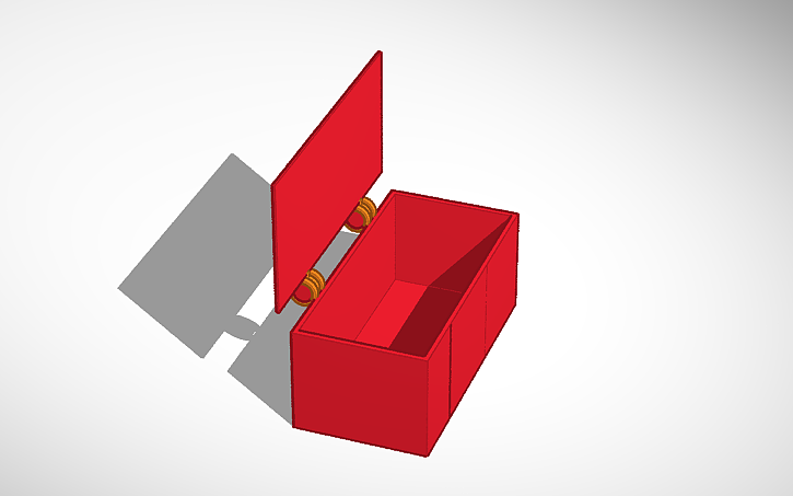 3D design box with hinges volume 1 - Tinkercad