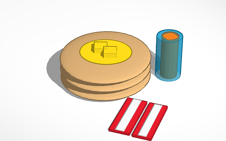 3D design Sizzling Bacon - Tinkercad