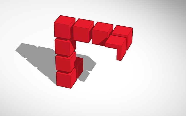 3D design Impossible Triangle Illusion - Tinkercad