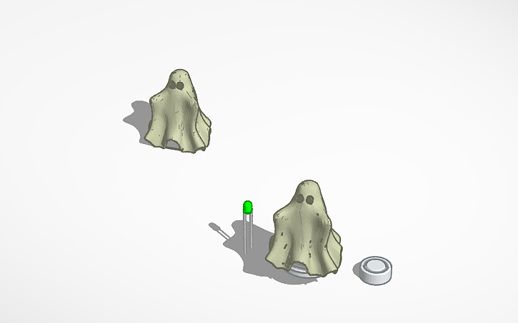 3D design Ghost - Tinkercad