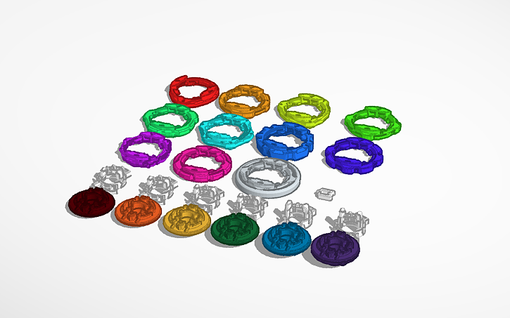 3D design Beyblade X Ratchet template - Tinkercad