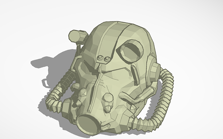 3D design wearable T-60 fallout power armor - Tinkercad