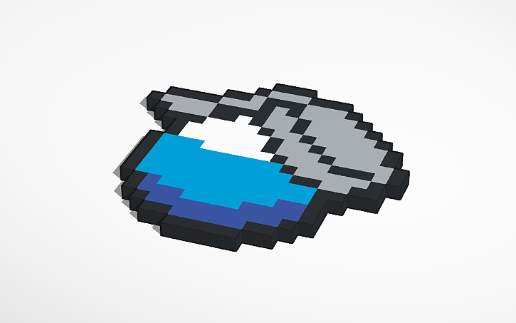 3D design fortnite shield potion pixel art - Tinkercad