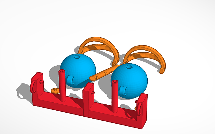 3D design Puppet/Muppet Animated Eyes - Tinkercad