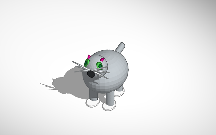 3D design CAT - Tinkercad