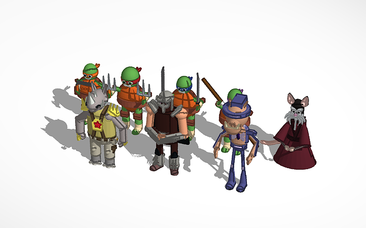 3D design Teenage Mutant Ninja Turtles Eddie - Tinkercad