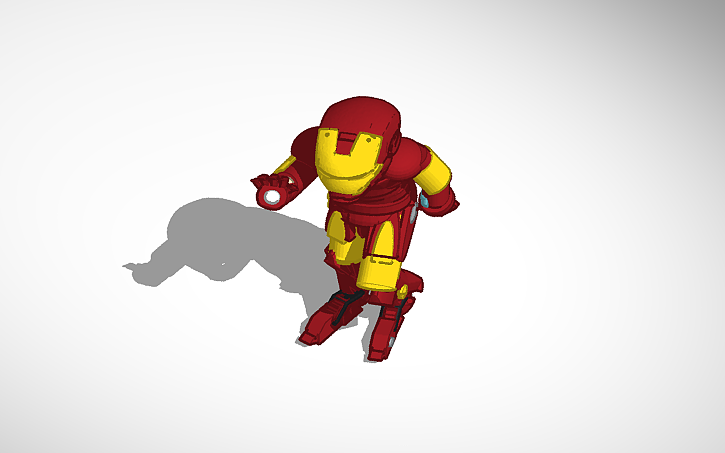 3D design iron man - Tinkercad