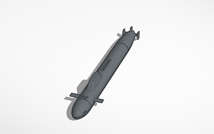 3D design Hydra-Class Stealth Attack Submarine - Tinkercad