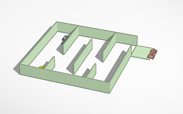 3D design Robot challenge: Maze entry - Tinkercad
