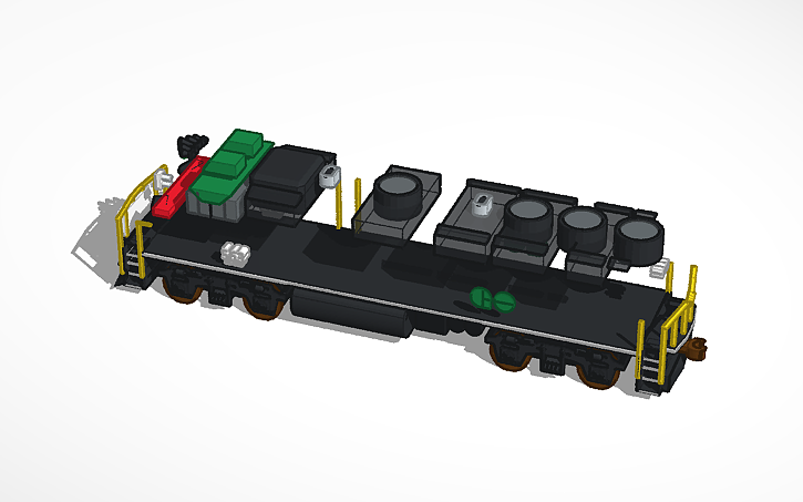 3D design GO Transit F59PH 563 (Credit to Hinchey Models) - Tinkercad