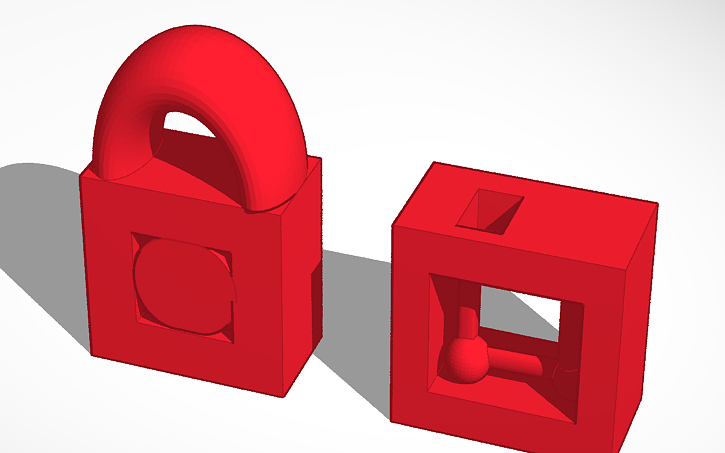 3D design smart lock - Tinkercad