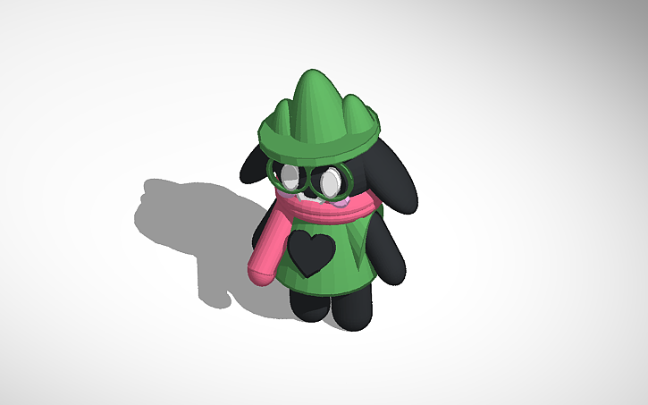 3D design ralsei - Tinkercad