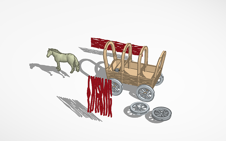 3D design Wagon History Project2 - Tinkercad