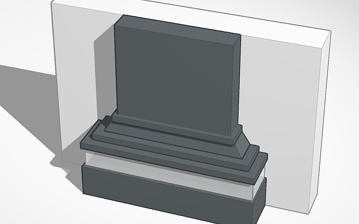 3D design Modern Fireplace - Tinkercad