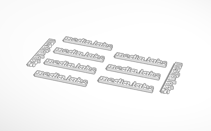 3D design medialabs big sheet - Tinkercad