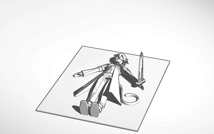 3D design Anime SAO - Tinkercad