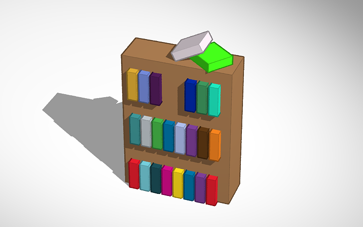3D design 책장 - Tinkercad