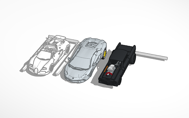 3D design drag cars - Tinkercad
