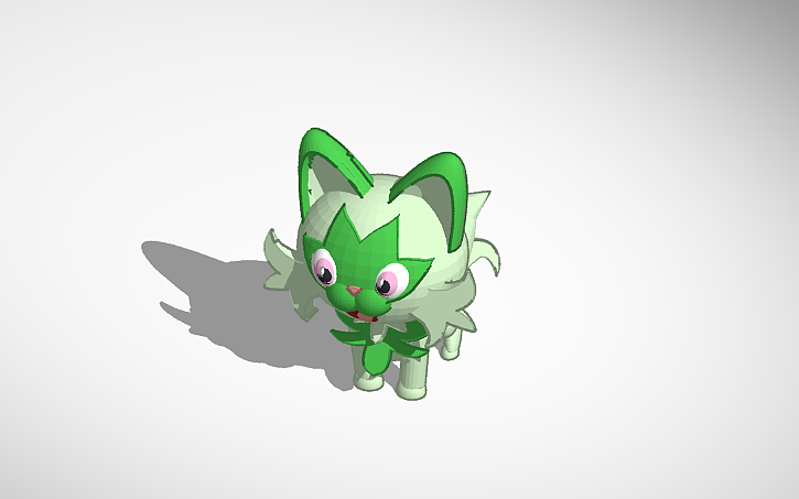 3D design Sprigatito - Tinkercad