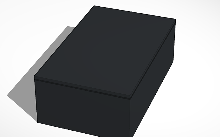3D design Black Box 18x11x6 - Tinkercad