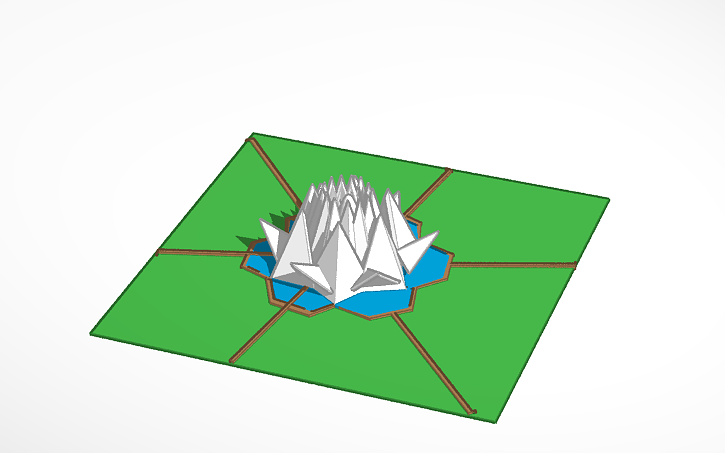 3D design The Lotus Temple - Tinkercad