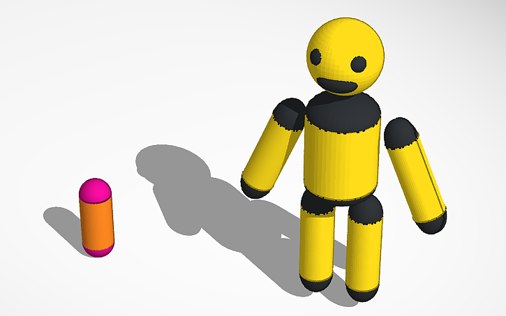 3D design Test Dummy (Sim Lab) - Tinkercad