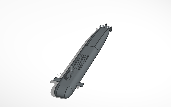 3D design Type-002---Oscar-II CLass Submarine(Kursk) - Tinkercad