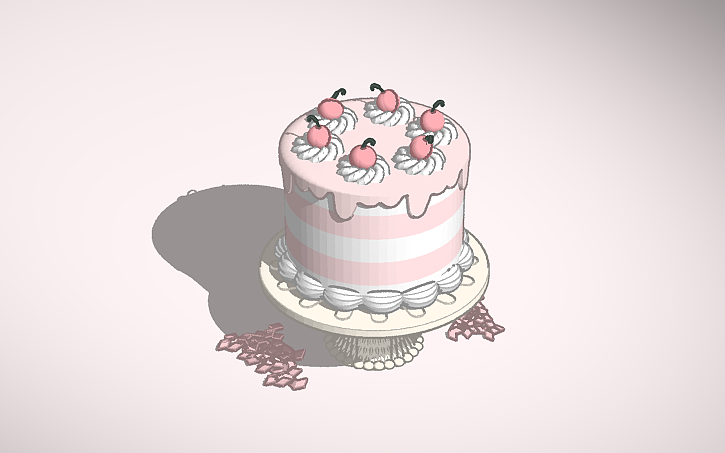 3D design cake contest entry - Tinkercad