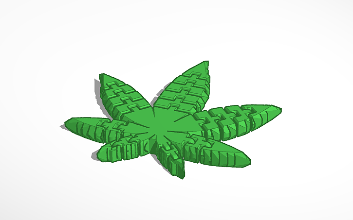 3D design Flexi Weed - Tinkercad