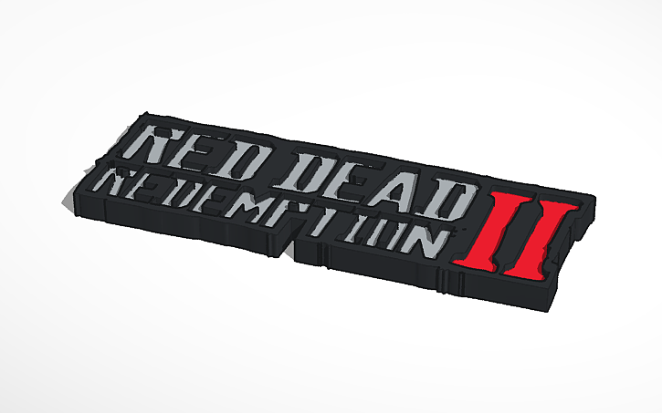 3D design Logo Red Dead Redemption II - Tinkercad