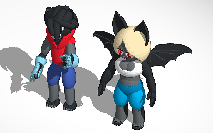3D design Kelly the bat - Tinkercad