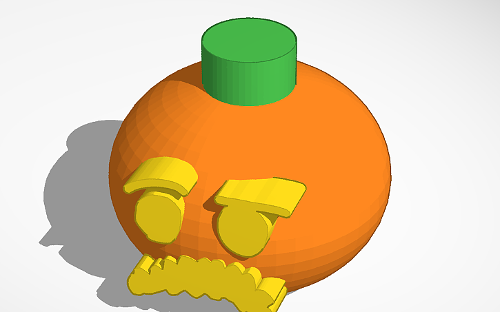 3D design Pumpkin idea - Tinkercad