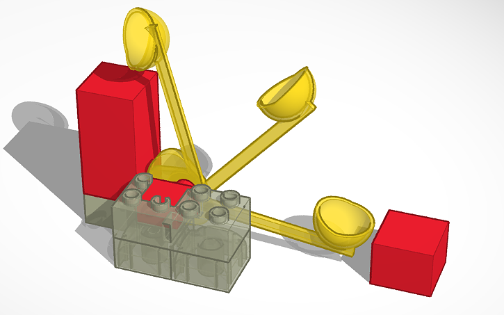 3D design catapult - Tinkercad